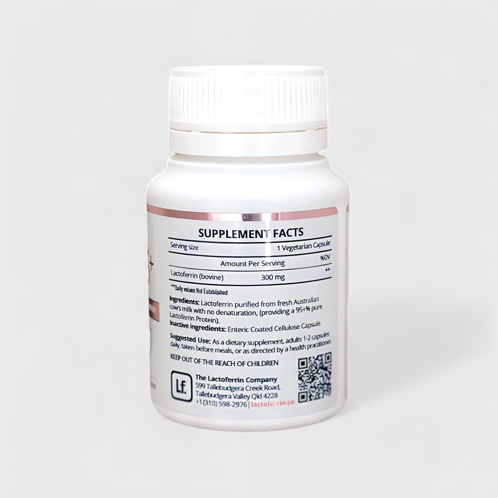 Lactoferrin Powder Capsule 300mg 60 Capsules – Light and Wellness Co.
