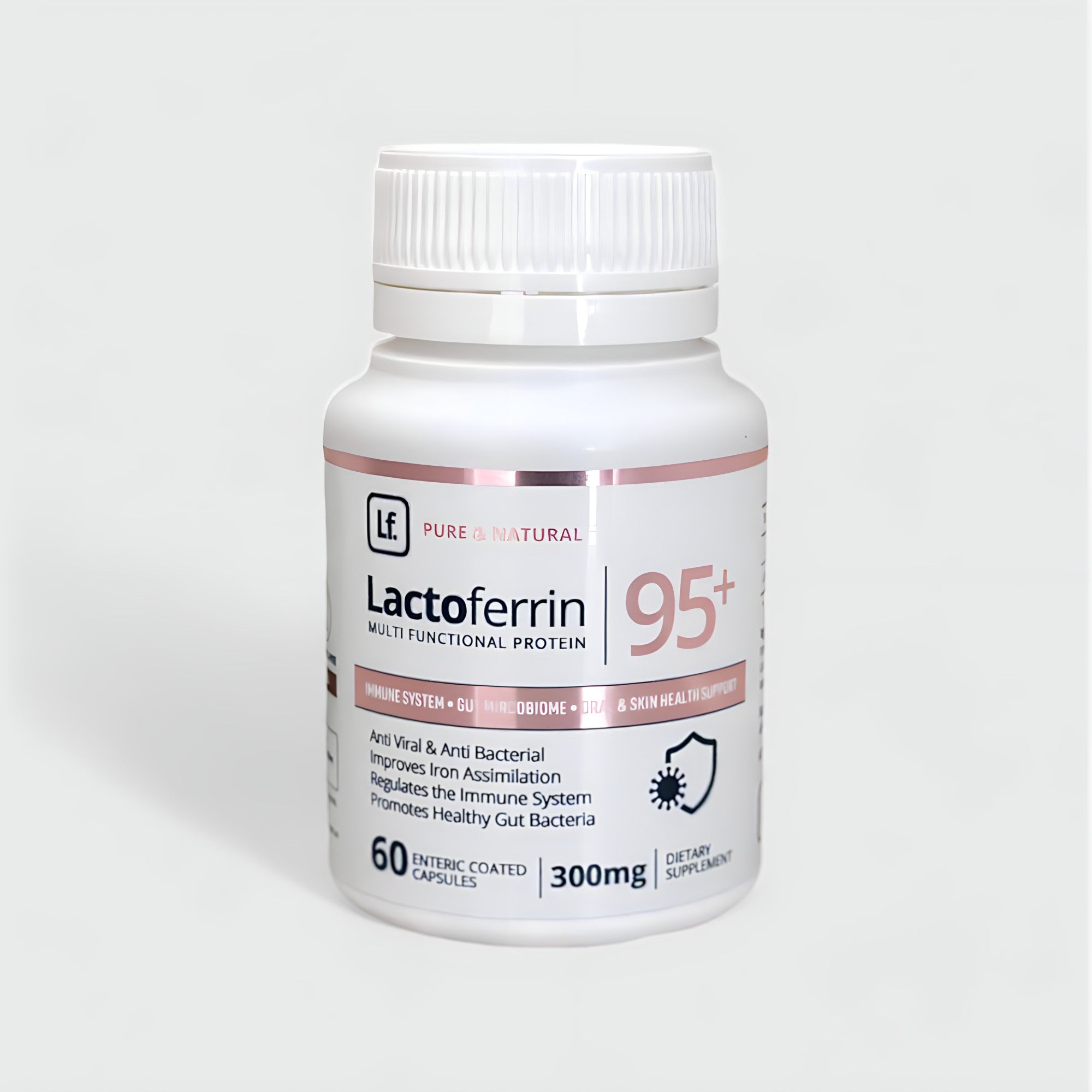 Lactoferrin Powder Capsule 300mg 60 Capsules – Light and Wellness Co.